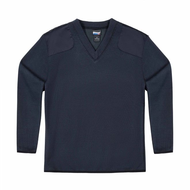 Blauer Fleece-Lined V-Neck Sweater – Code-2 LLC