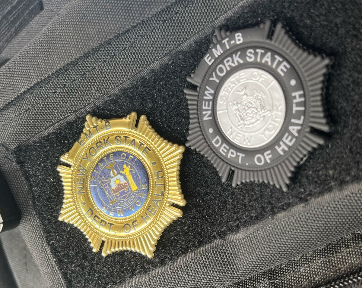 New York EMT-B FlexBadge (Velcro Backed) – Code-2 LLC