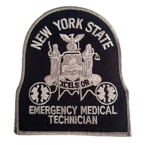 New York State, EMT Patch - Subdued Grey / Black – Code-2 LLC