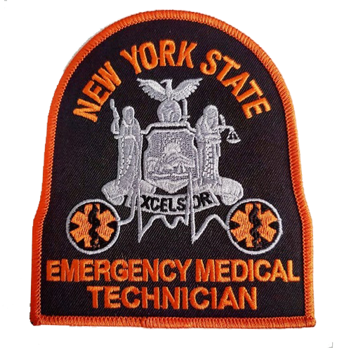 New York State, EMT Patch - Orange / Black – Code-2 LLC
