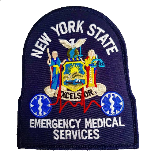 New York State - Emergency Medical Services Patch - Navy – Code-2 LLC